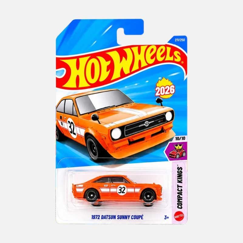 Buy Now Hot Wheels 1972 Datsun Sunny Coupe Orange